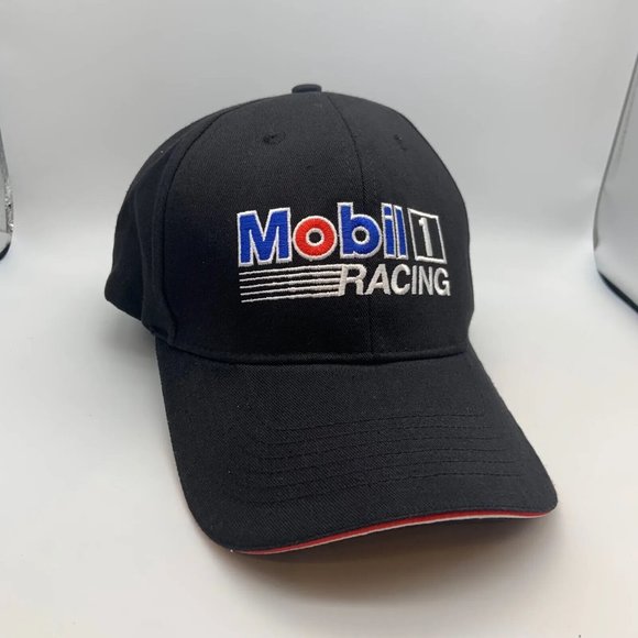 Vintage | Accessories | Mobil Racing Logo Embroidered Adjustable Hat ...